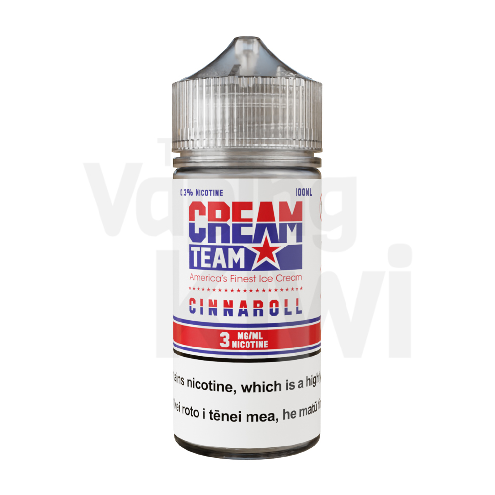 Vanilla Cinnamon AKA Cinnaroll • Cream Team • VG HEAVY - The Vaping Kiwi