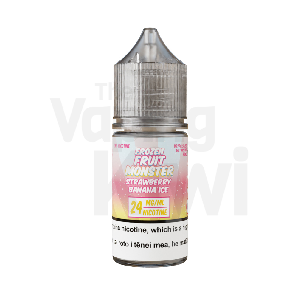Strawberry Banana AKA Strawberry Banana Ice • Frozen Fruit Monster • NIC SALTS - The Vaping Kiwi