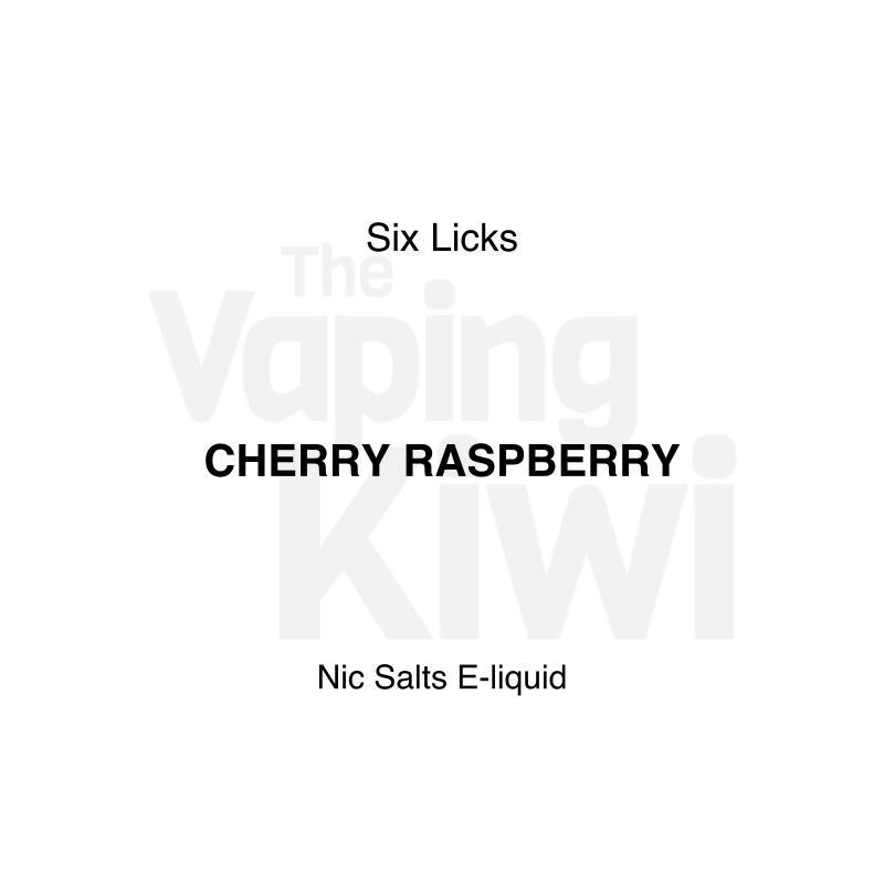 Cherry Raspberry AKA Cherry On Top • Six Licks • NIC SALTS - The Vaping ...